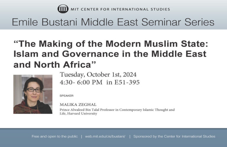 Bustani Seminar: The making of the modern Muslim state: Islam and ...