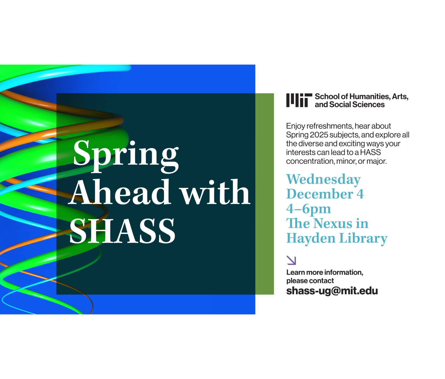 Spring Ahead with SHASS - MIT School of Humanities, Arts, and Social ...